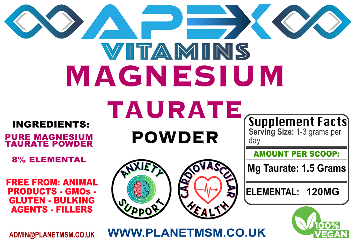 MAGNESIUM TAURATE POWDER – APEX VITAMINS
